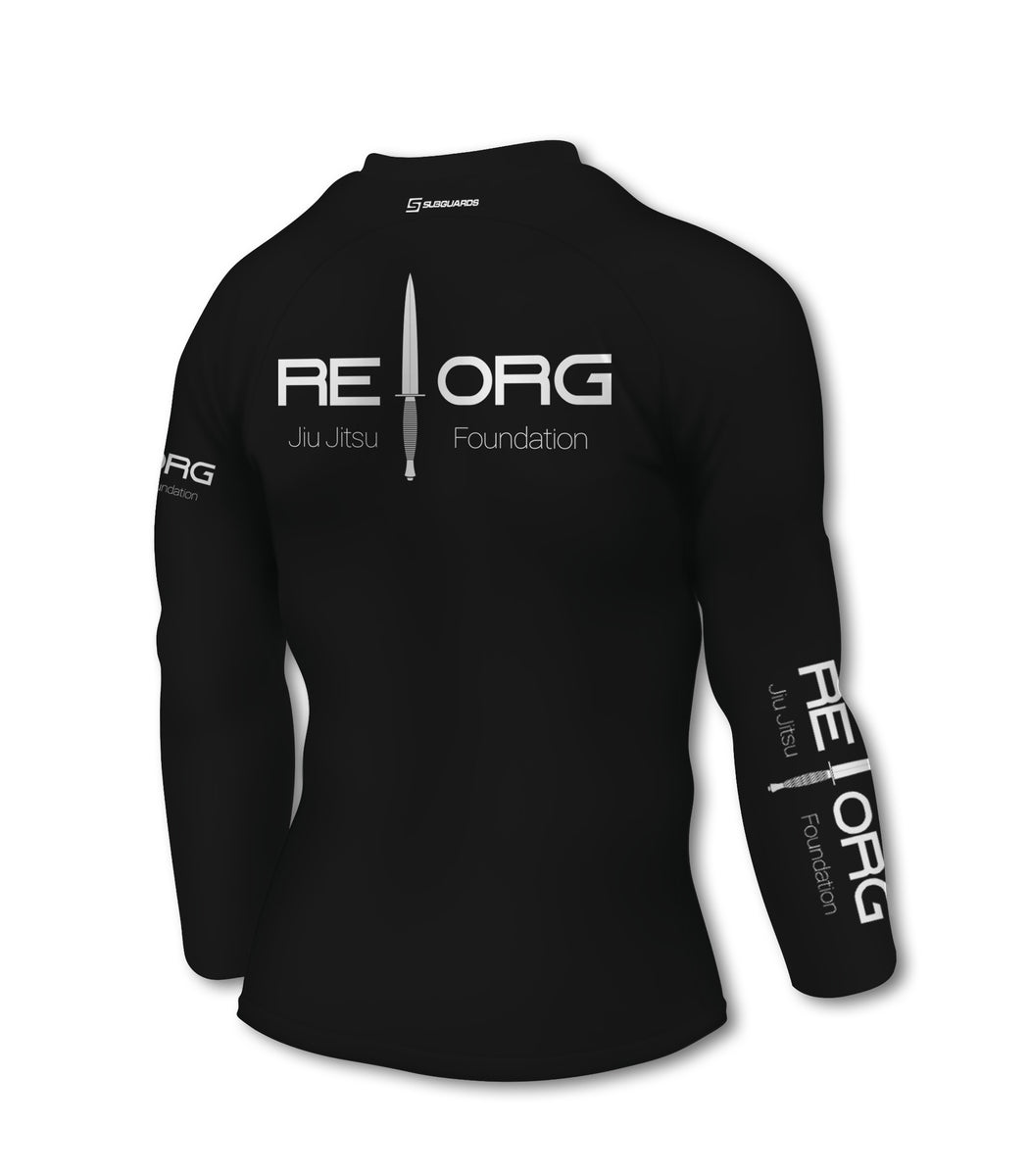 REORG 1 - BLACK Reorg Rash guard – Subguards Ltd